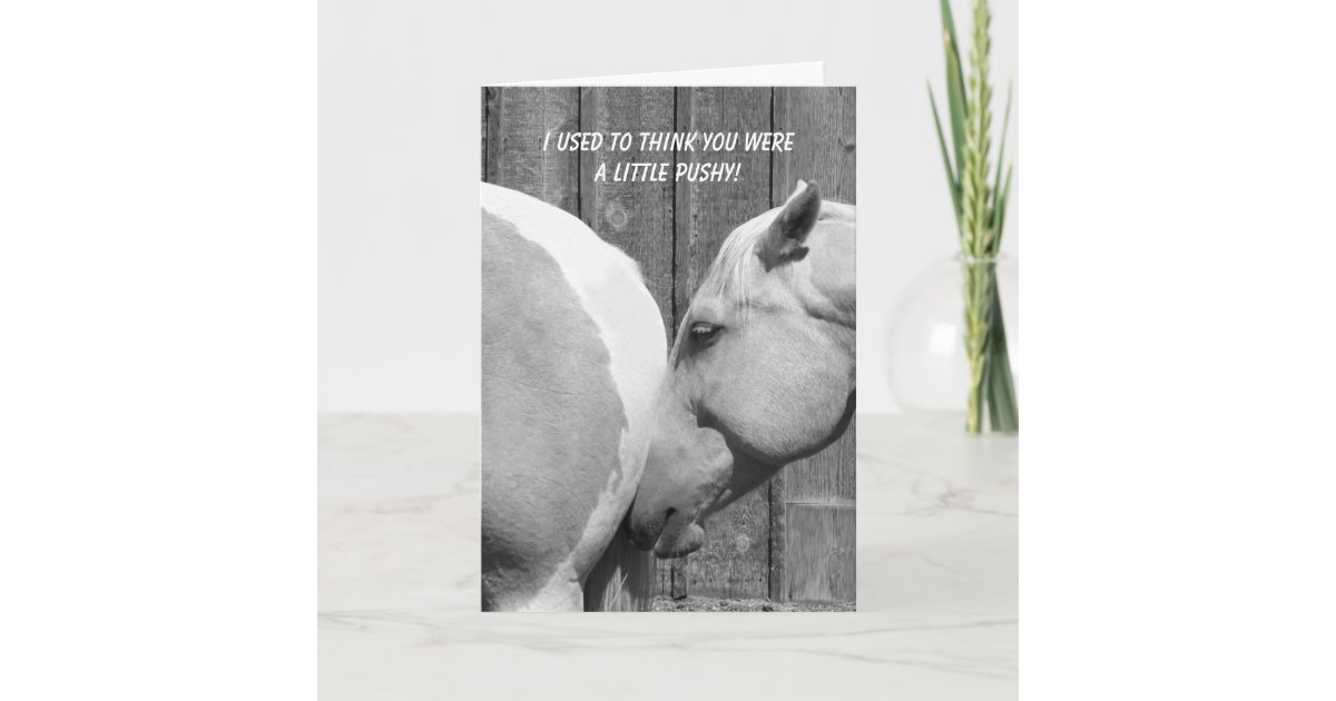 Drôle Merci Cheval Pour L'Encouragement | Zazzle.fr