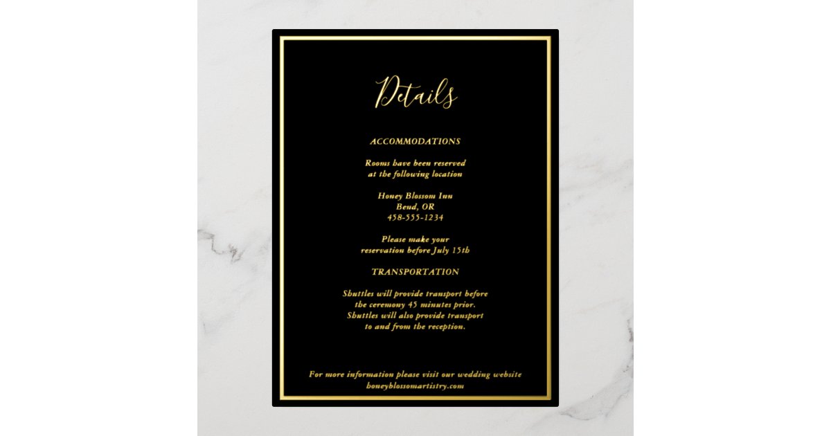 Élégante carte de boîtier moderne Black Gold Détai | Zazzle.fr