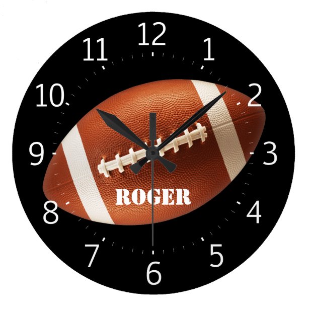 Horloges Rugby murales | Zazzle.fr