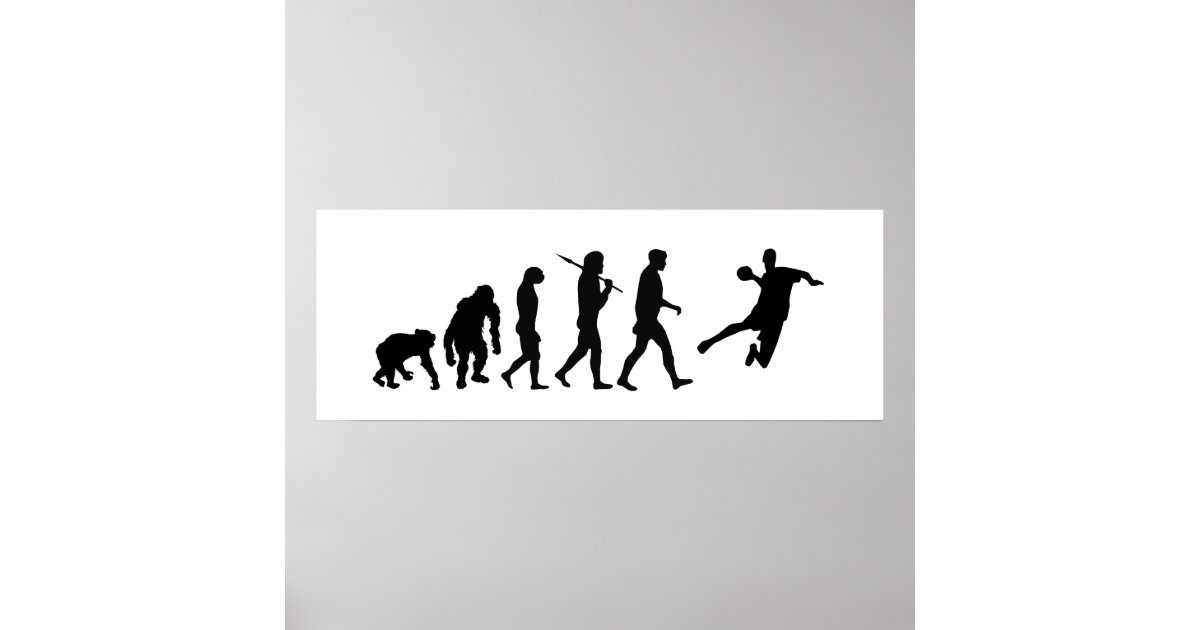 Handball énorme Poster - handball évolution du spo | Zazzle.fr