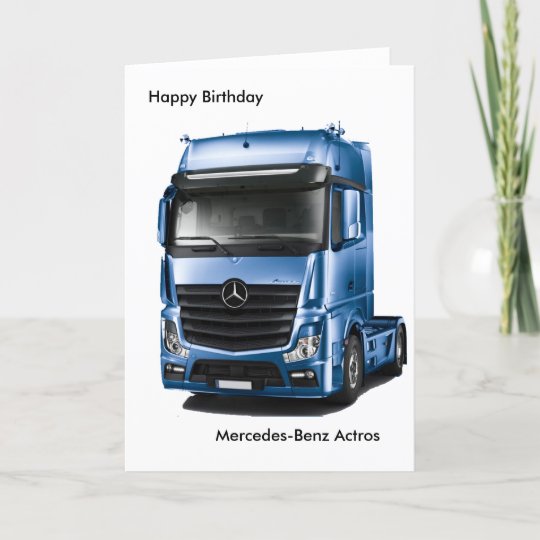 Image de camion pour carte de voeux d'anniversaire | Zazzle.fr