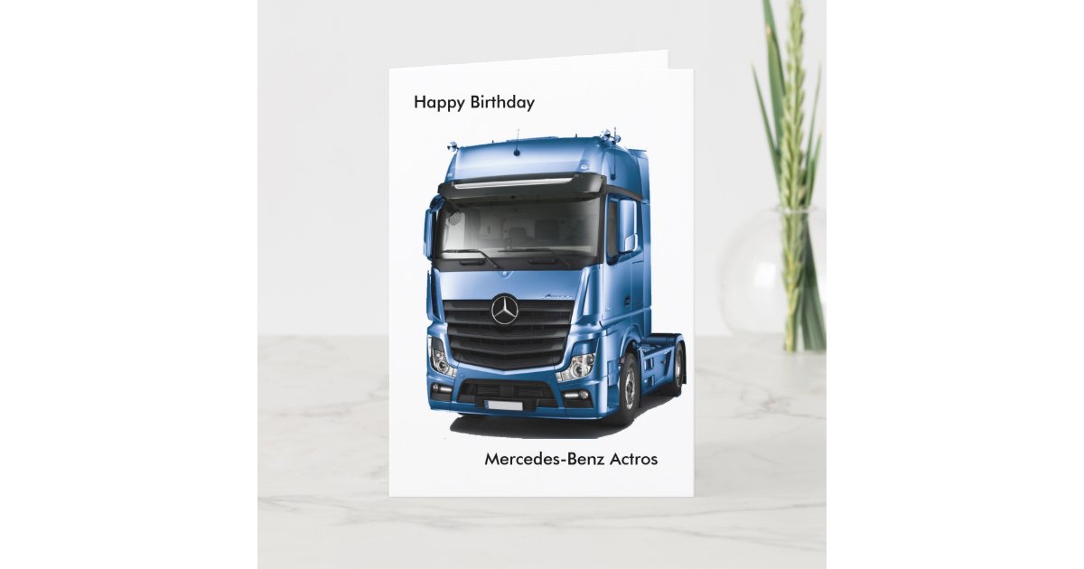 Image de camion pour carte de voeux d'anniversaire | Zazzle.fr