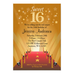 Invitations & Faire-part Tapis Rouge | Zazzle.fr