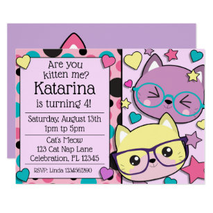 Invitations & Faire-part Chaton | Zazzle.fr