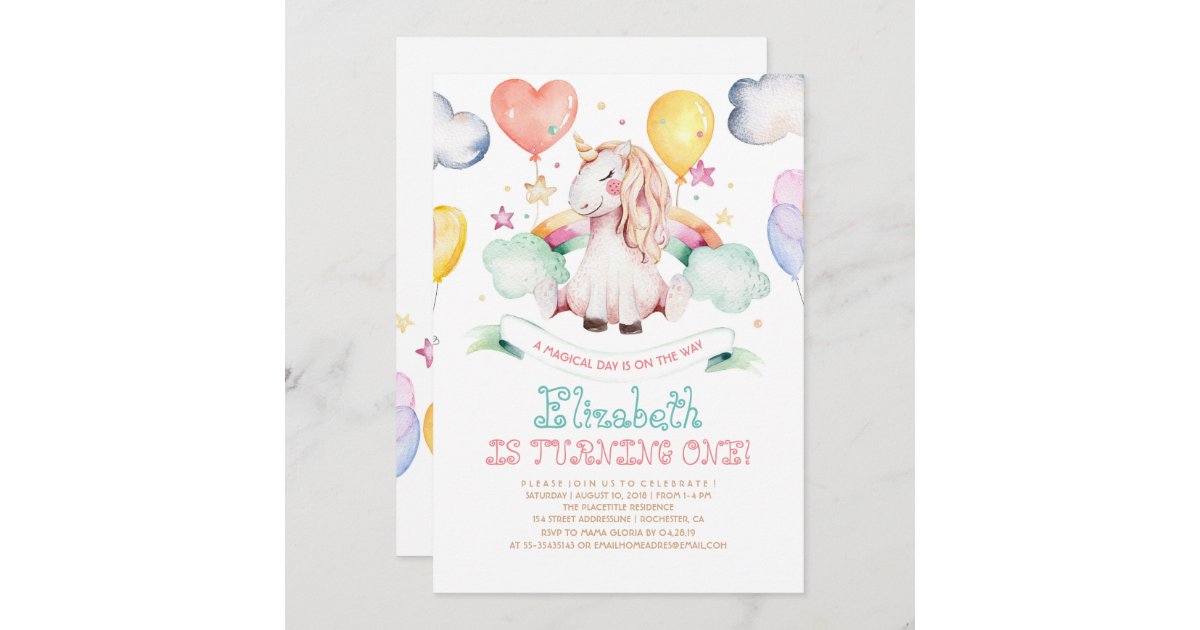 Invitation Arc-en-ciel magique de l'invitation | | Zazzle.fr