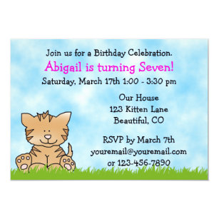Invitations & Faire-part Chaton | Zazzle.fr