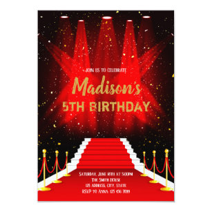Invitations & Faire-part Tapis Rouge | Zazzle.fr