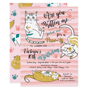 Invitations & Faire-part Chaton | Zazzle.fr