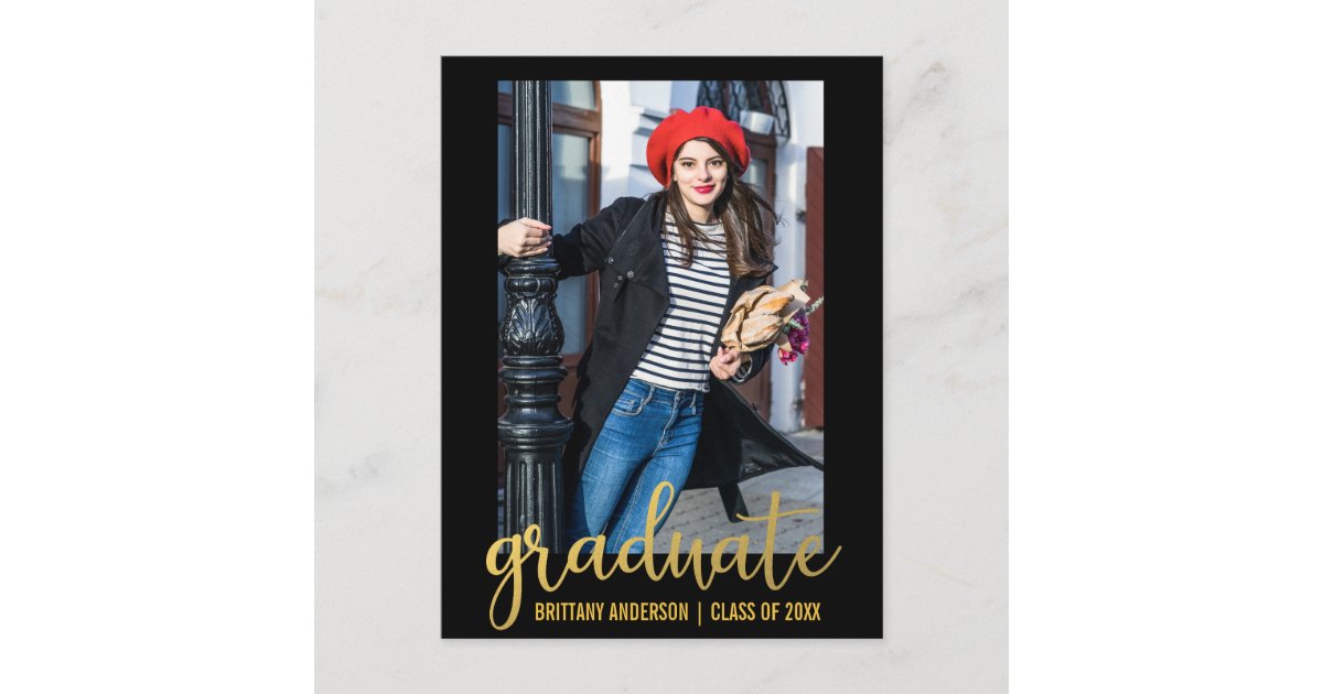 Invitation de la partie de graduation de script mo | Zazzle.fr