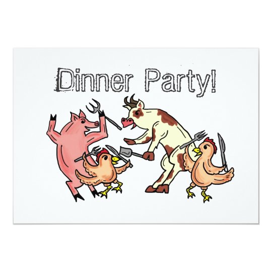 Invitation d'humour de dîner | Zazzle.fr