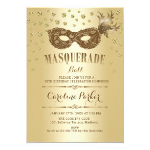 Invitations, Faire-part & Cartes Bal Masqué | Zazzle.fr