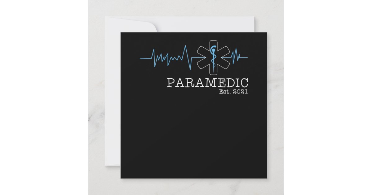 Invitation Paramedic Paramedic Est 2021 Graduation étudiante | Zazzle.fr