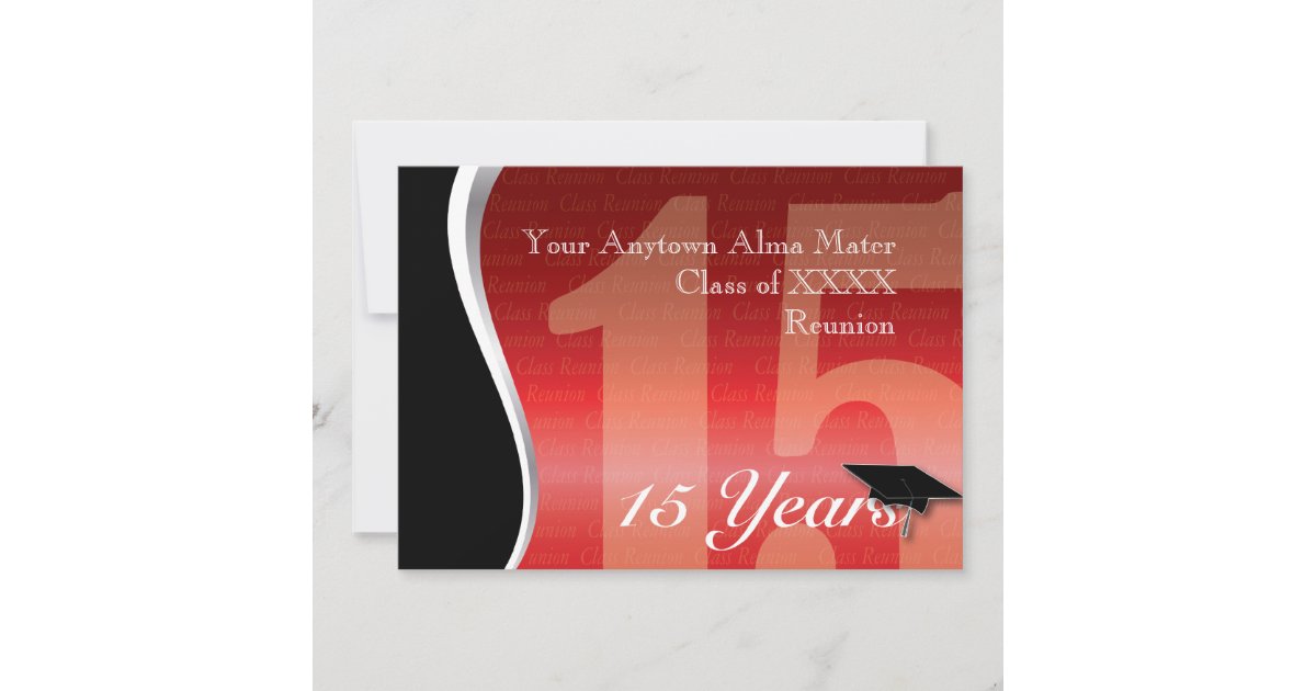 Invitation Retrouvailles personnalisables de 15 ans | Zazzle.fr