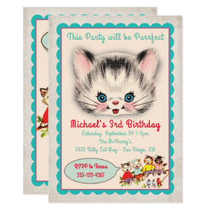 Invitations & Faire-part Chaton | Zazzle.fr