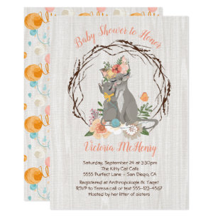 Invitations & Faire-part Chaton | Zazzle.fr