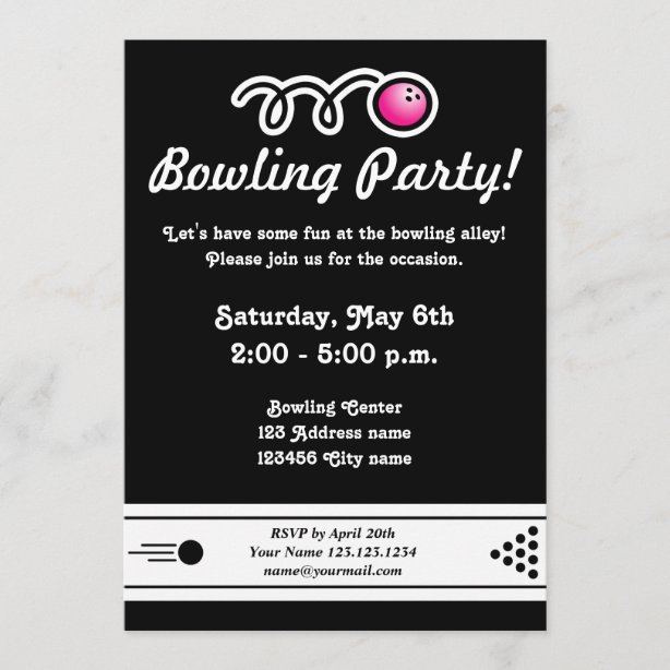 Invitations & Faire-part Bowling | Zazzle.fr