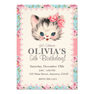 Invitations & Faire-part Chaton | Zazzle.fr