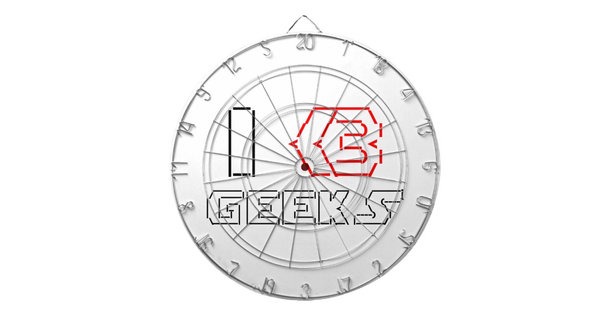 Jeu De Fléchettes I Heart Geek ASCII ART | Zazzle.fr