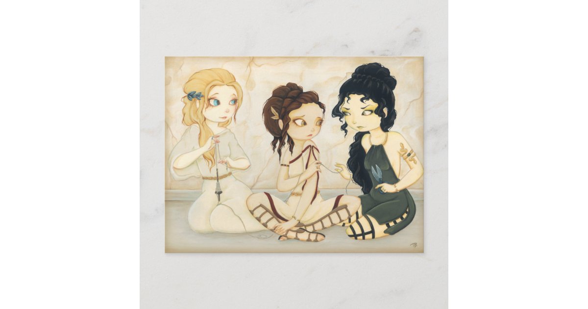 La carte postale des Moires - mythologie grecque | Zazzle.fr