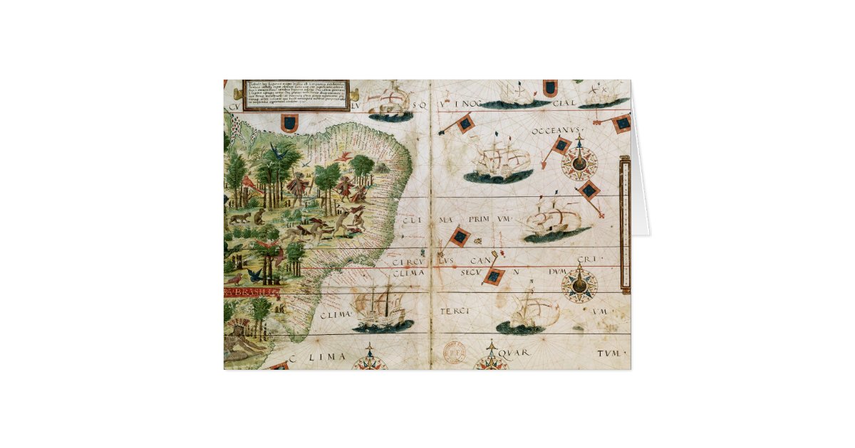 Le Brésil du "atlas de Miller" par Pedro Reinel | Zazzle.fr