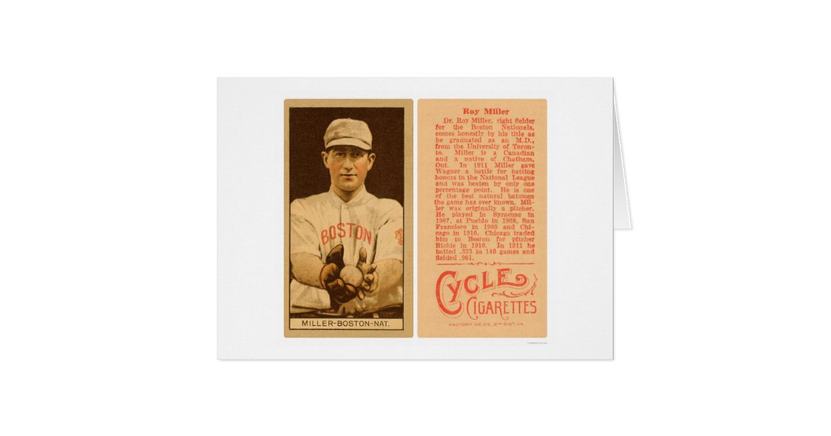 Le Doc. Miller Boston brave le base-ball 1912 | Zazzle.fr