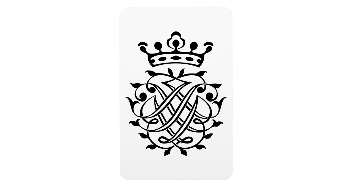 Magnet Flexible Johann Sebastian Bach Crest Monogramme Insignia | Zazzle.fr