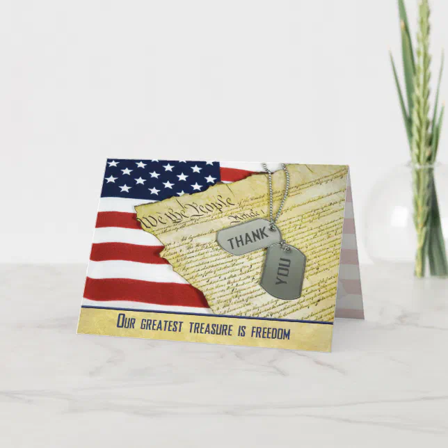 Merci militaire avec étiquette de chien | Zazzle.fr