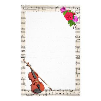 Musique De Feuille Papier à lettre, Papier à lettre Musique De Feuille ...