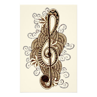 Notes De Musique Papier à lettre, Papier à lettre Notes De Musique ...