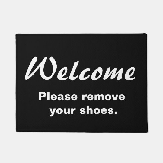 Paillasson Accueil. Veuillez enlever vos chaussures | Zazzle.fr Paillasson Accueil. Veuillez enlever vos chaussures | Zazzle.fr