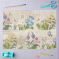 Papier Mousseline Découpage de l'éphémère papillon Fleur sauvage bot ...