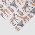 Papier Mousseline Safari Baby Animals Motif | Zazzle.fr