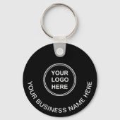 Porte-clés Logo moderne QR Code promotionnel noir | Zazzle.fr