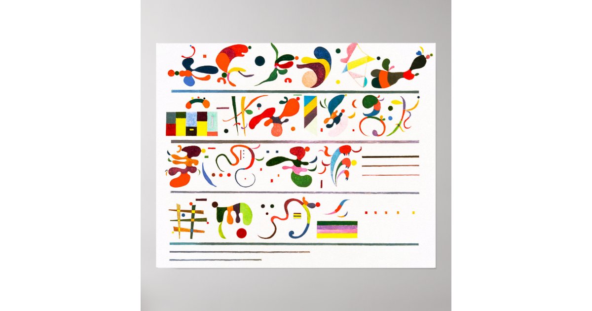 Poster de la succession Kandinsky | Zazzle.fr