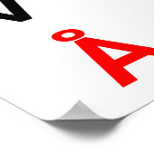 Poster en alphabet danois | Zazzle.fr