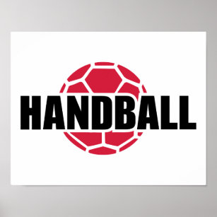 Posters, Affiches & Toiles Handball | Zazzle.fr