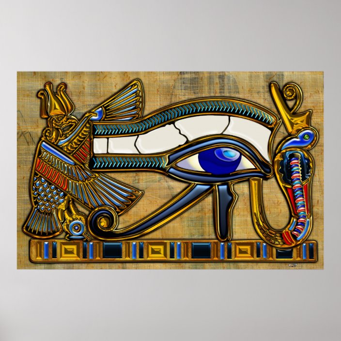 Poster L'oeil de Horus | Zazzle.fr