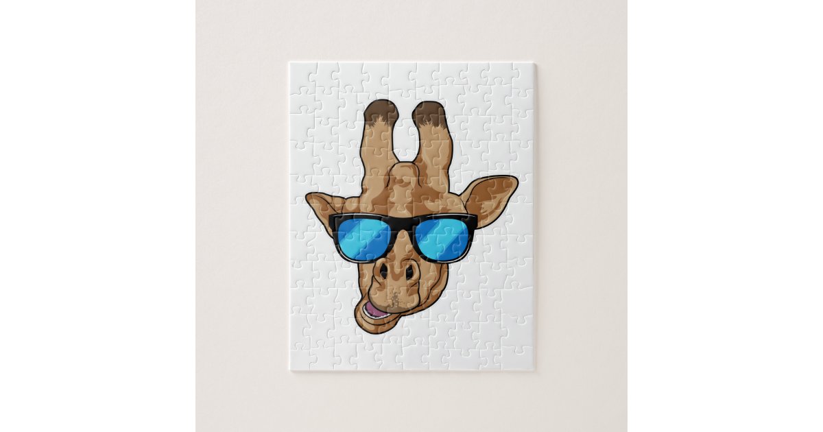 Puzzle Girafe avec lunettes de soleil | Zazzle.fr