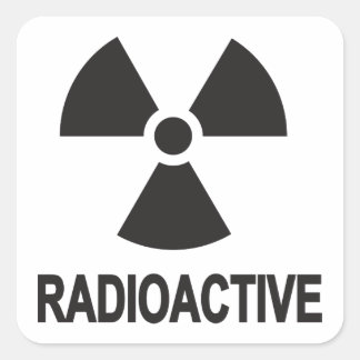 Radioactif Autocollants, Stickers Radioactif