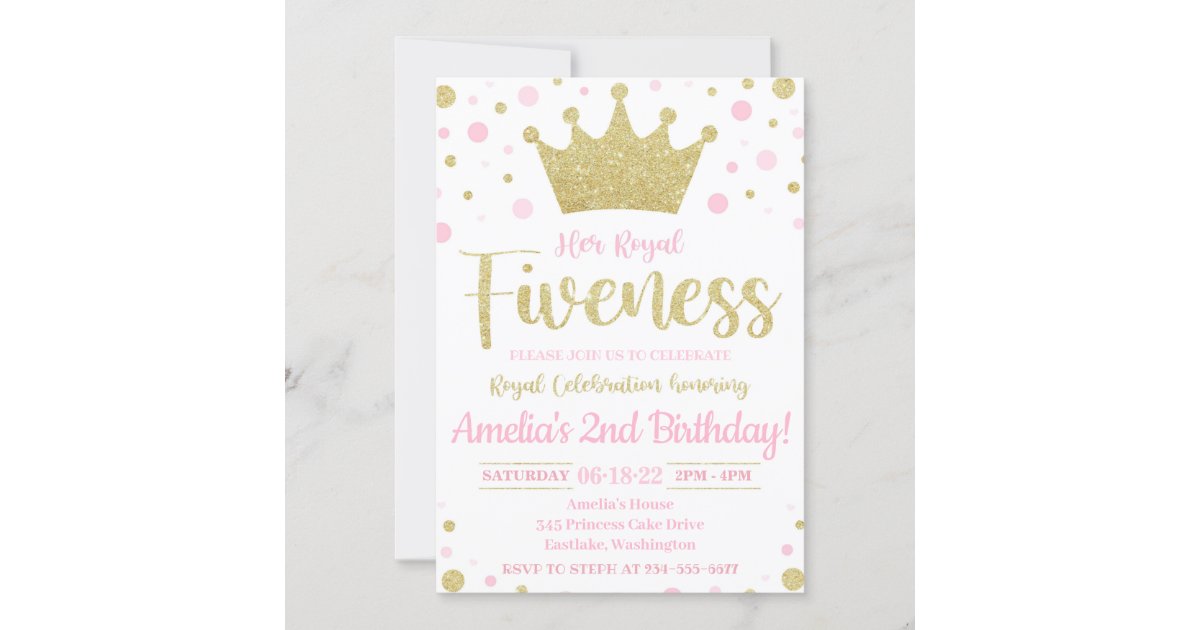 Son Invitation Royale au Réel | Princesse Invitati | Zazzle.fr