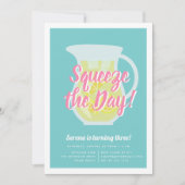 Squeeze the Day Lemonade Birthday Party Invitation | Zazzle.fr