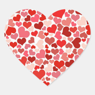 Autocollants & Stickers Coeur Rouge | Zazzle.fr