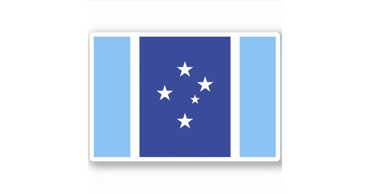 Sticker Drapeau de l'Union océanique | Zazzle.fr