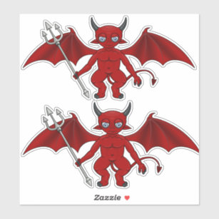 Autocollants & Stickers Diable Rouge | Zazzle.fr