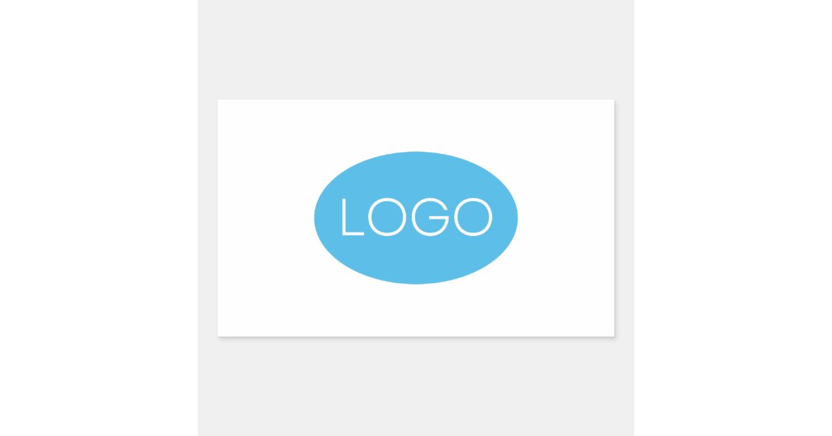 Sticker Rectangulaire Logo professionnel personnalisé | Zazzle.fr