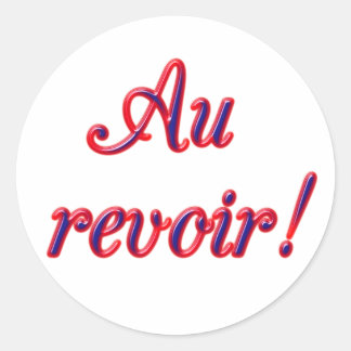 Au Revoir Autocollants, Stickers Au Revoir