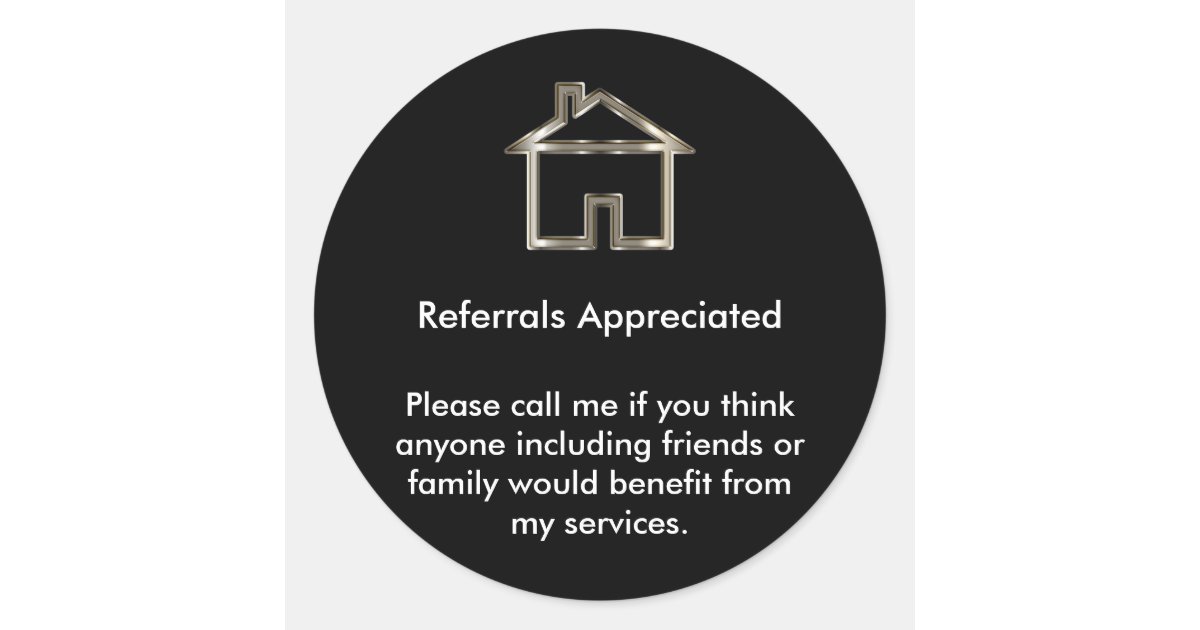 Sticker Rond Appréciation de la référence du locataire | Zazzle.fr