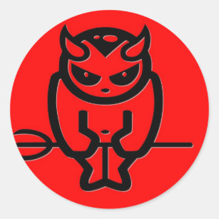 Autocollants & Stickers Diable Rouge | Zazzle.fr