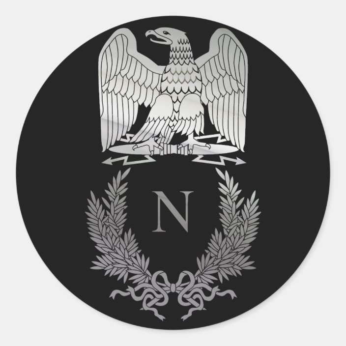 Sticker Rond Emblème de Napoleon Bonaparte | Zazzle.fr