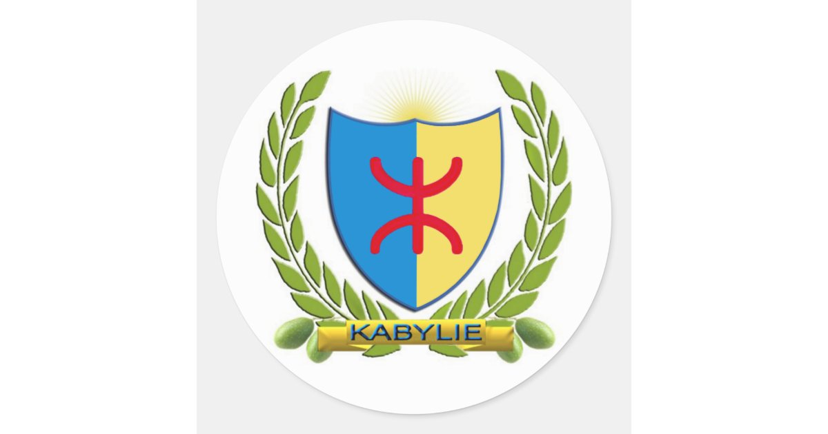 Sticker Rond embleme kabylie 2010 | Zazzle.fr